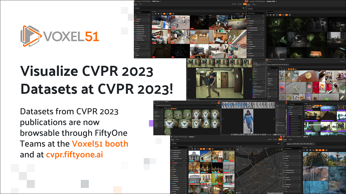 Visualize CVPR 2023 Datasets at CVPR 2023! | by Jason Corso | Voxel51 | Jun, 2023 | Medium