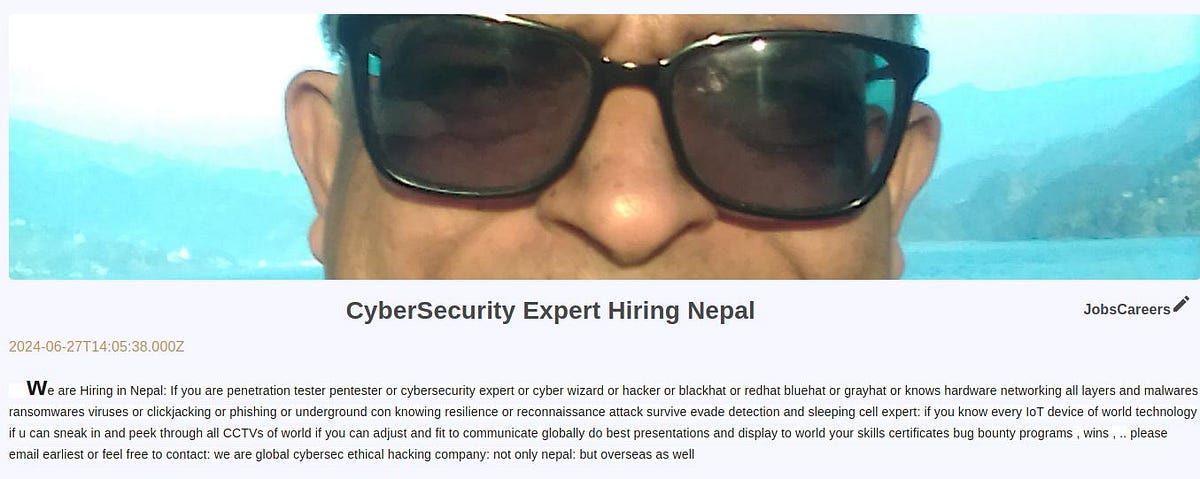 Nepal Hiring Cybersecurity Expert Kaflelava Medium