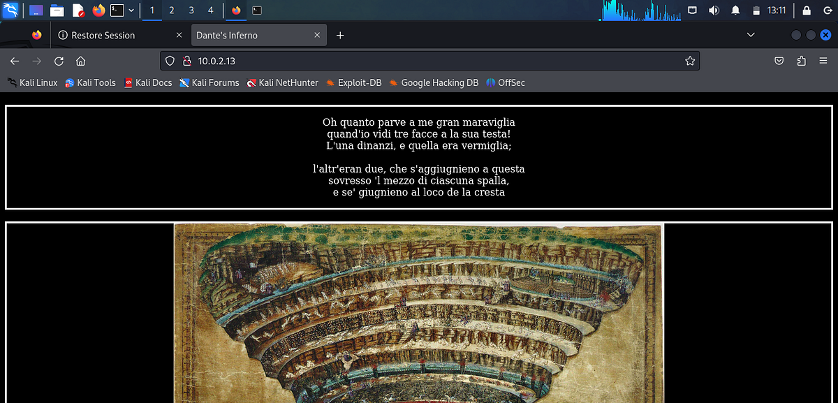 INFERNO: 1.1. Download the machine here | by Prasannajs | Medium