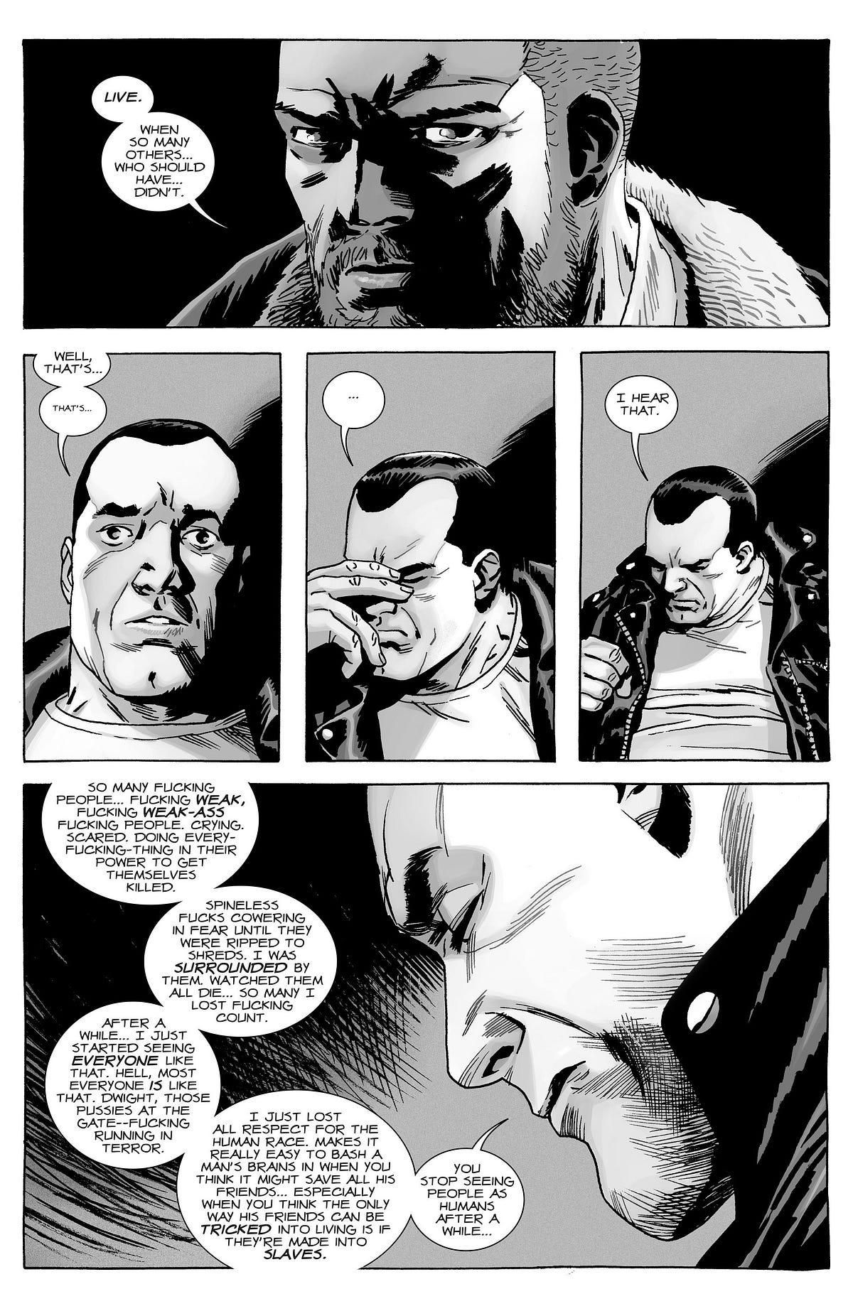 Heart-to-Heart for Rick and Negan | by Continuum Comics | Medium
