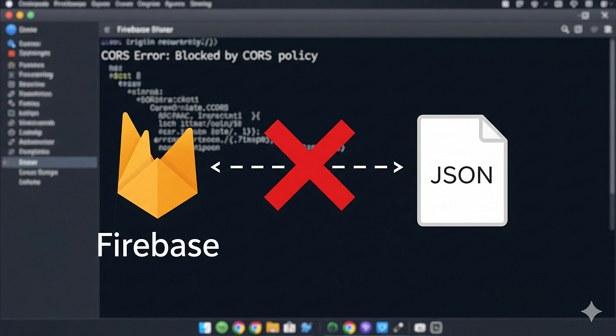 Firebase Storage Cors Error on accessing Json File in Client Application | by Anurag Affection ...