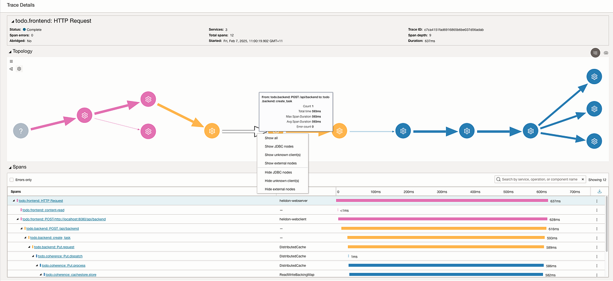 Distributed Tracing In Helidon Coherence And Oracle Autonomous Database With Opentelemetry And 3392