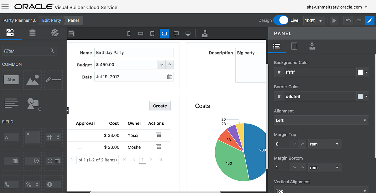 Introducing Oracle Visual Builder Cloud Service | by Shay Shmeltzer | Medium