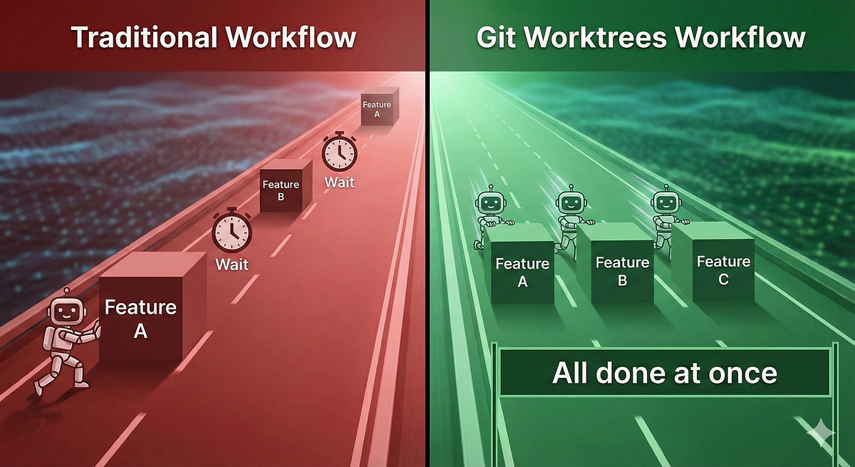 AI Coding Agents: Build Multiple Features at Once with Git Worktrees ...