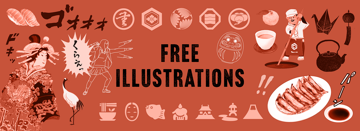 10 Websites to Get Free Japanese Illustrations and Graphic Assets | by ...