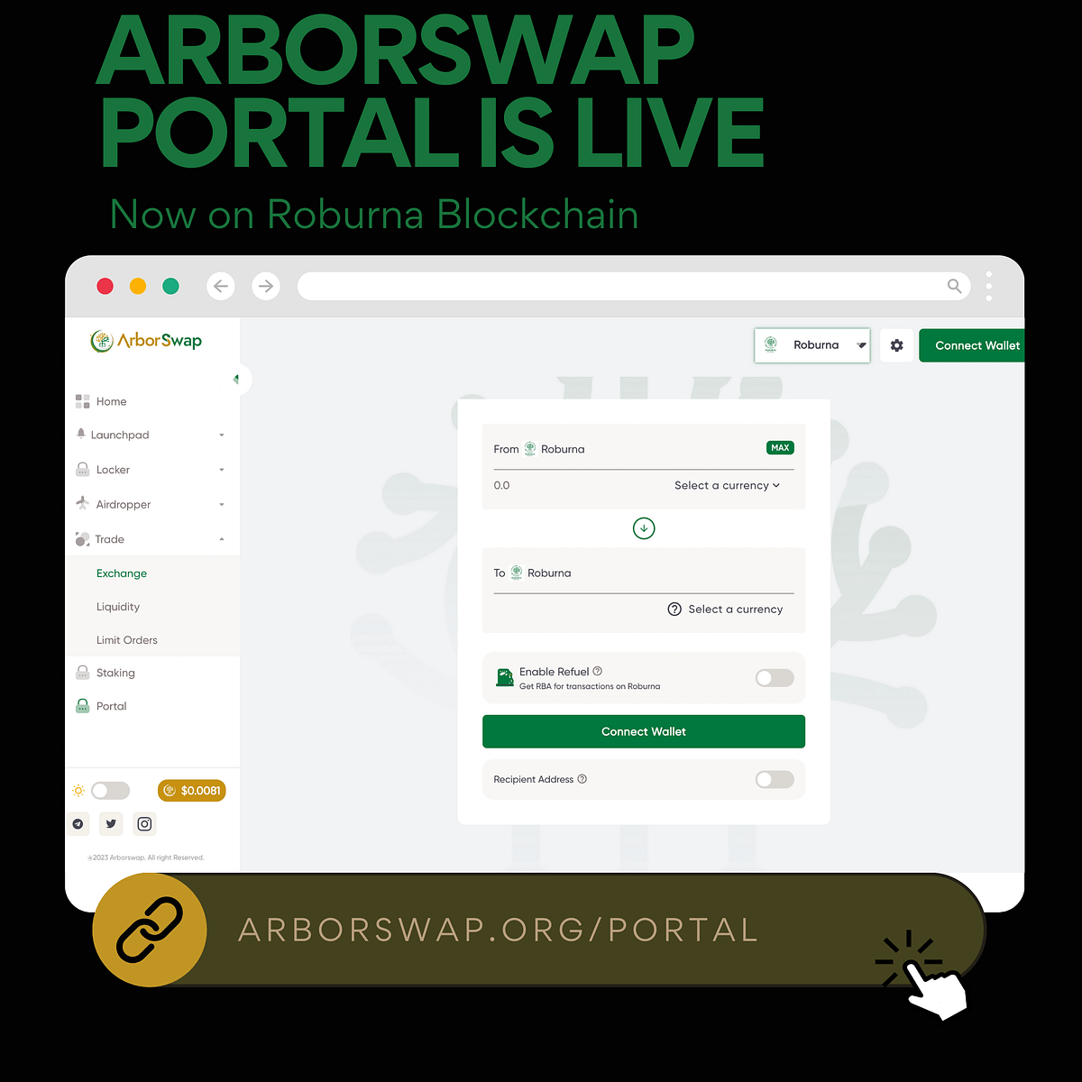 ArborSwap Portal live the Roburna Mainnet | by ArborSwap | Mar, 2024 | Medium