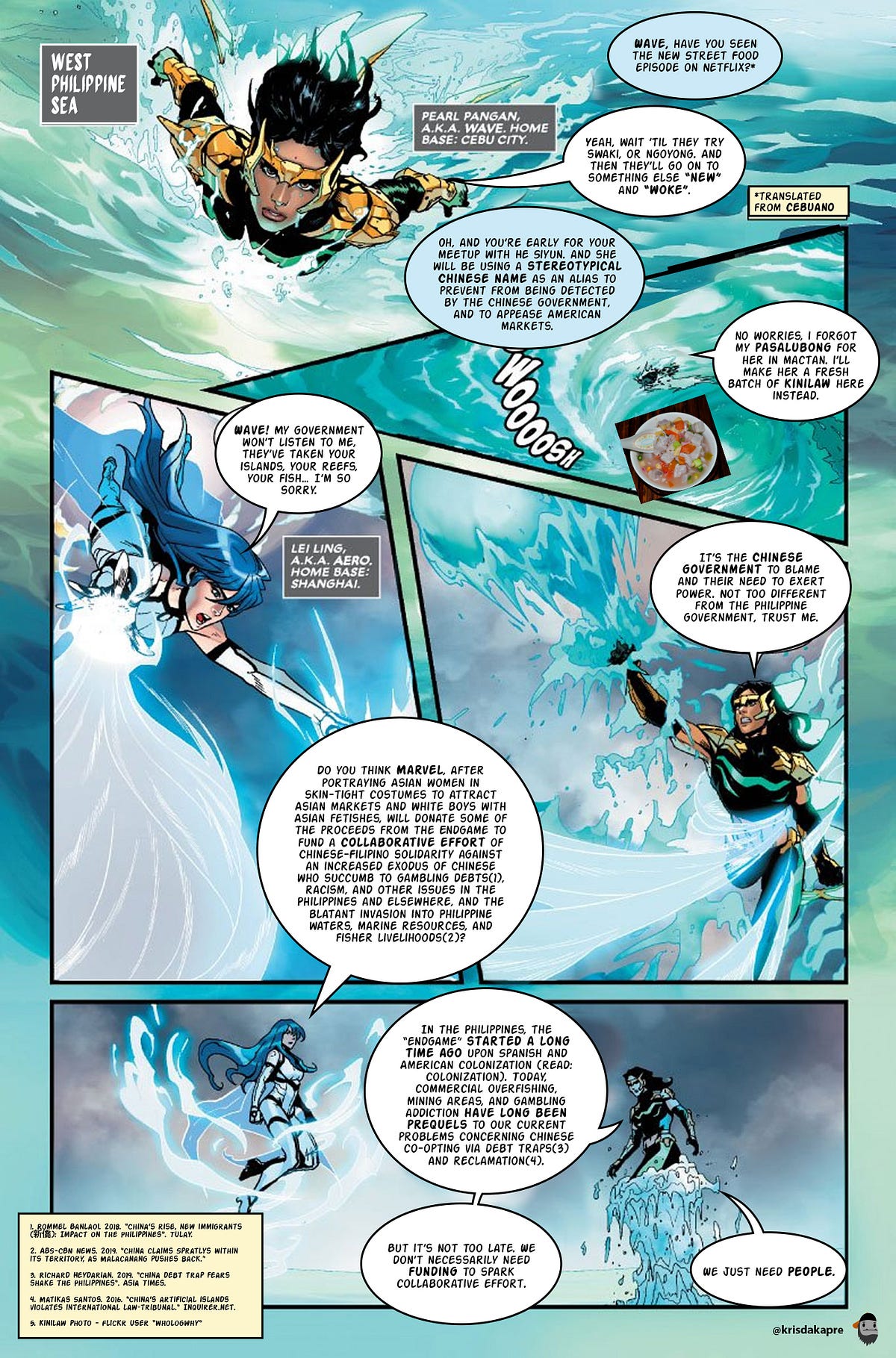 Edits to that Wave comic page. I’ve been seeing the new Filipino… | by ...