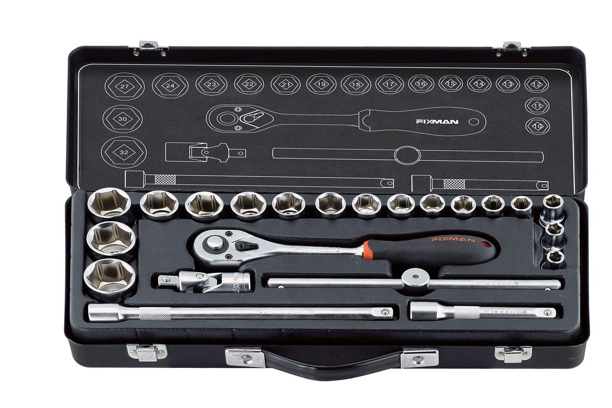 Mechanic Tool Set Anti-Rust MT22 22PCS 1/2'’ FIXMAN | by Fixmantool ...