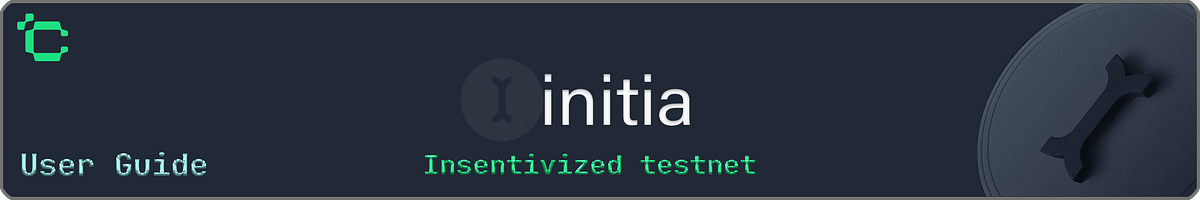 Initia incentivized testnet. User guide | by Crouton Digital | Medium