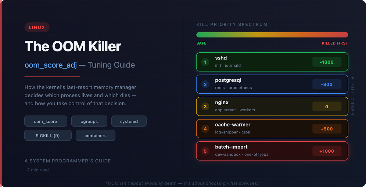 The Linux OOM Killer & oom_score_adj: How the Kernel Decides What Lives ...