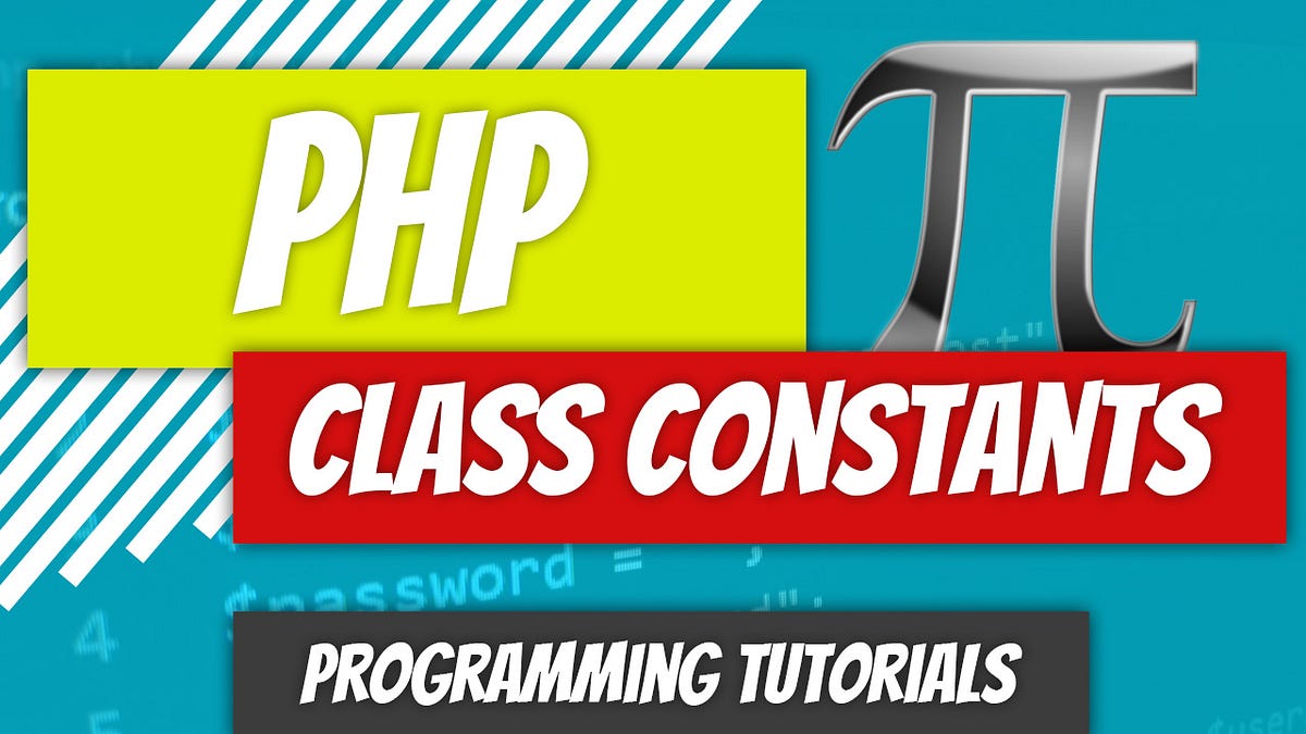 PHP — P45: Class Constants. Class constants are similar to regular ...