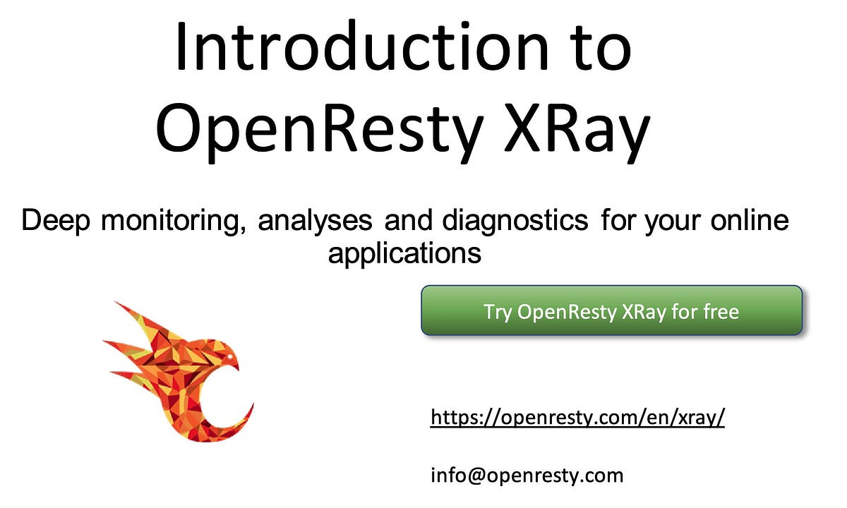 Introduction to OpenResty XRay - OpenResty Inc. - Medium
