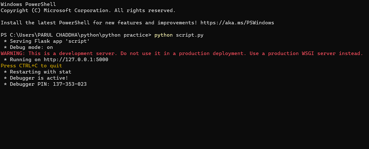 Python Flask | by Parul chaddha | Medium