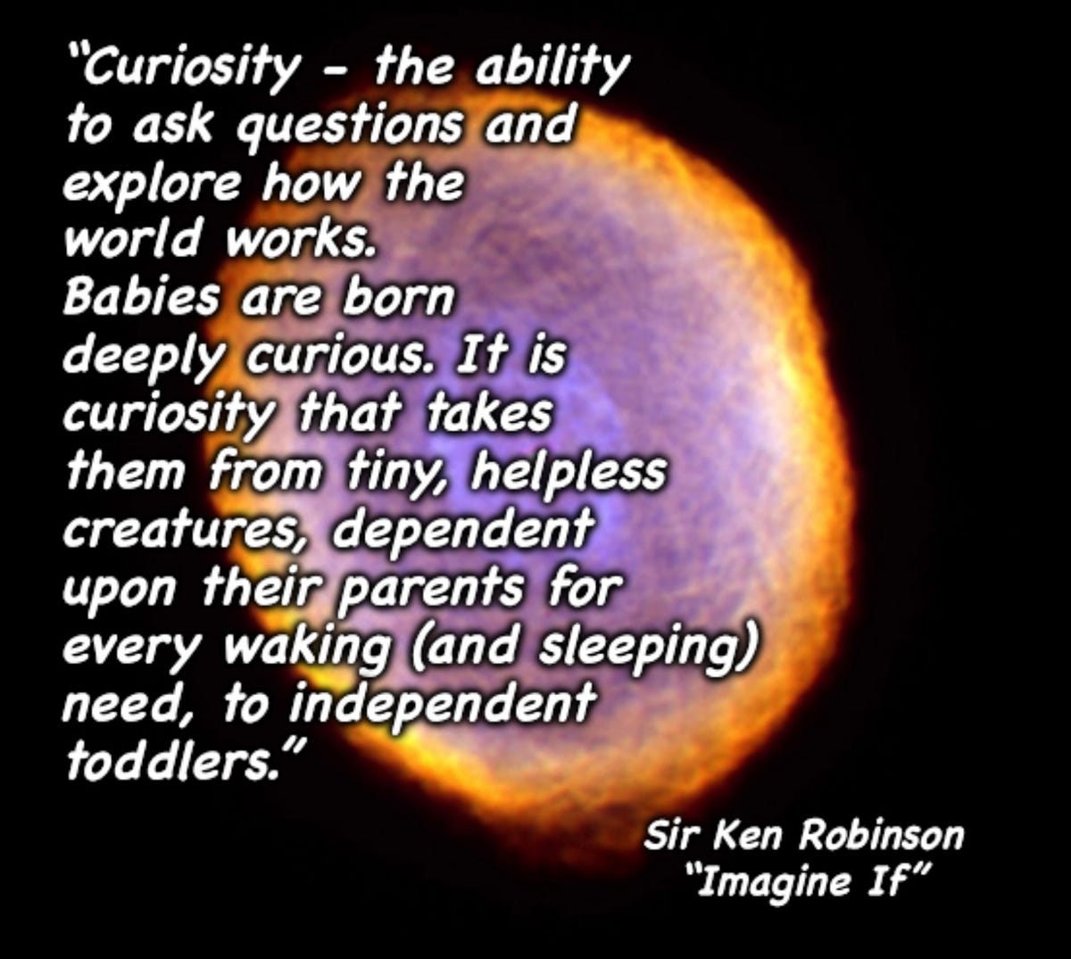 “Curiosity — the ability to ask questions and explore how the world ...