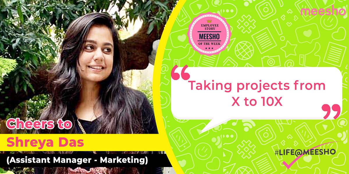Assistant Manager — Marketing, Shreya Das, on her love of startup ...