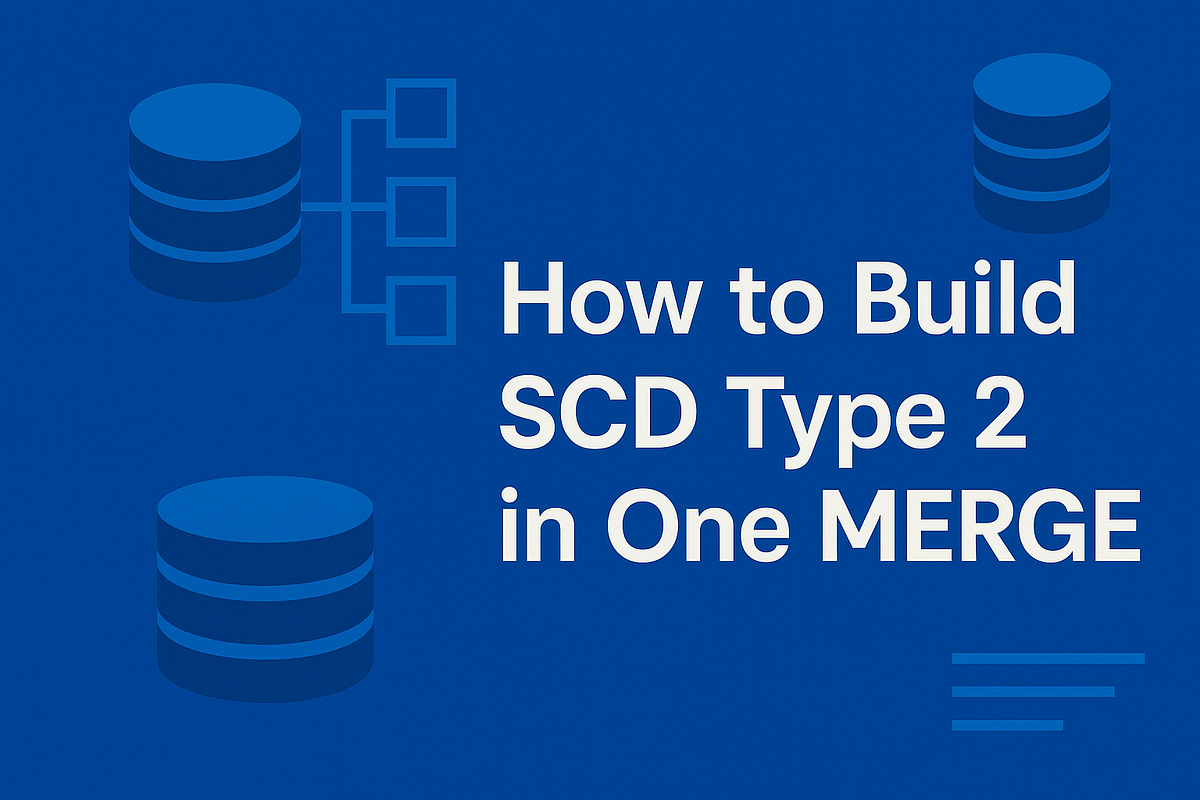 How to Build SCD Type 2 in One MERGE | by Evgeny Pintus | Medium