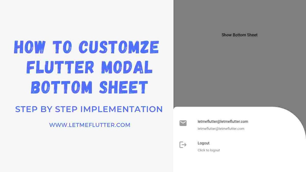 Solved How To Customize Flutter Modal Bottom Sheet By Zeeshan Ali Medium