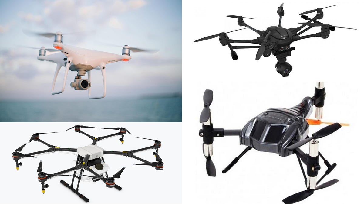 Tricopter, Quadcopter, Hexacopter and Octocopter Explained — Drones ...