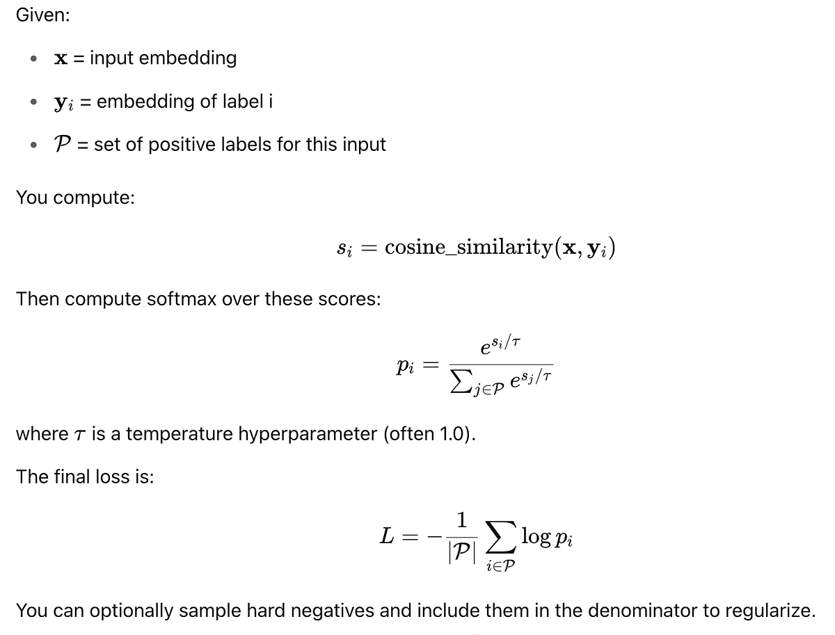 Decoupled Softmax Loss for Extreme Multi-label Classification: What ...