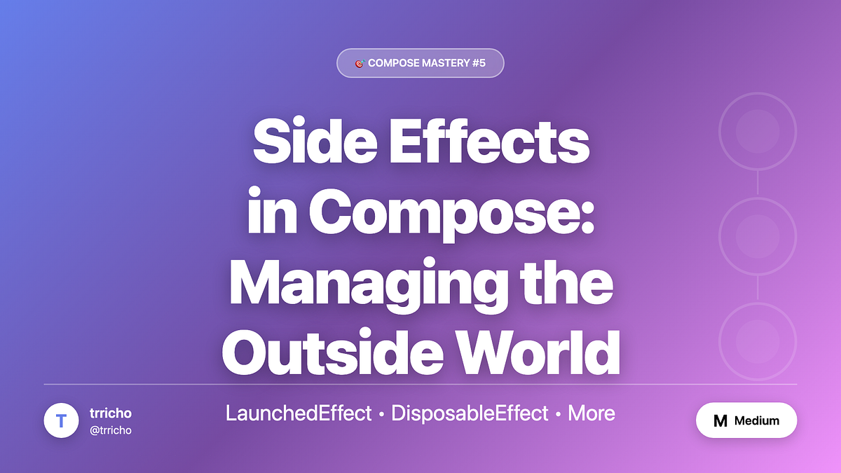 Side Effects in Compose: Managing the Outside World | by Prakash Sharma ...