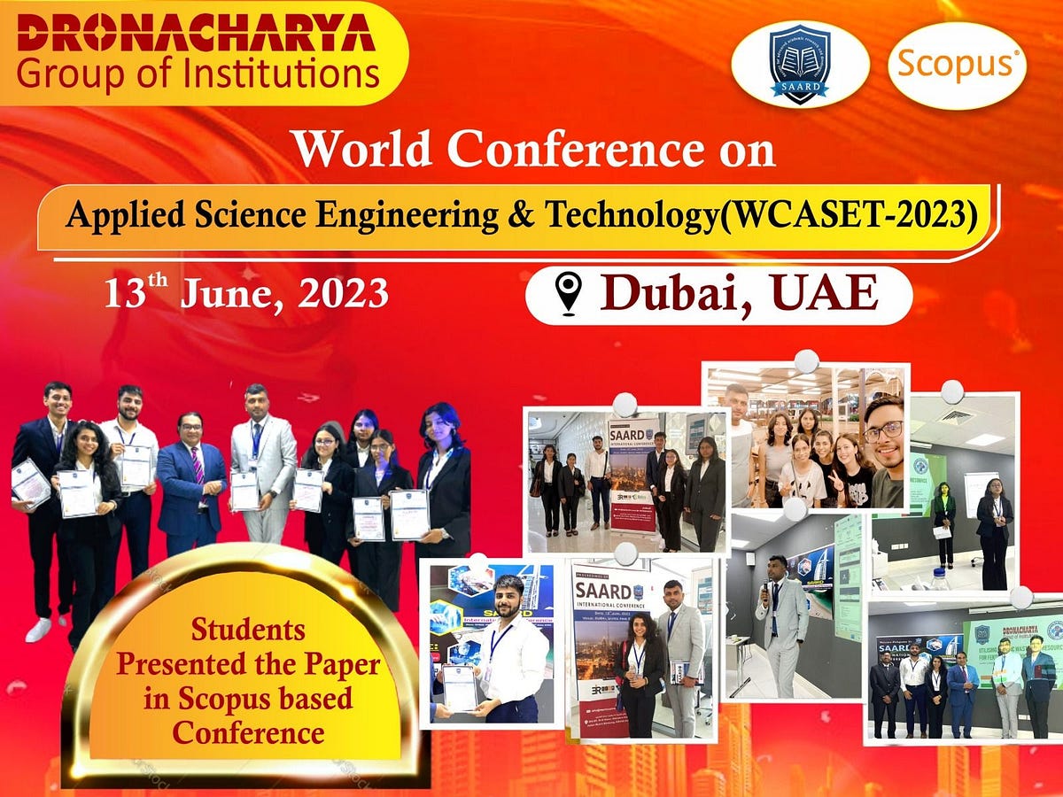 Scopus Based Conference in World Conference on Applied Science ...