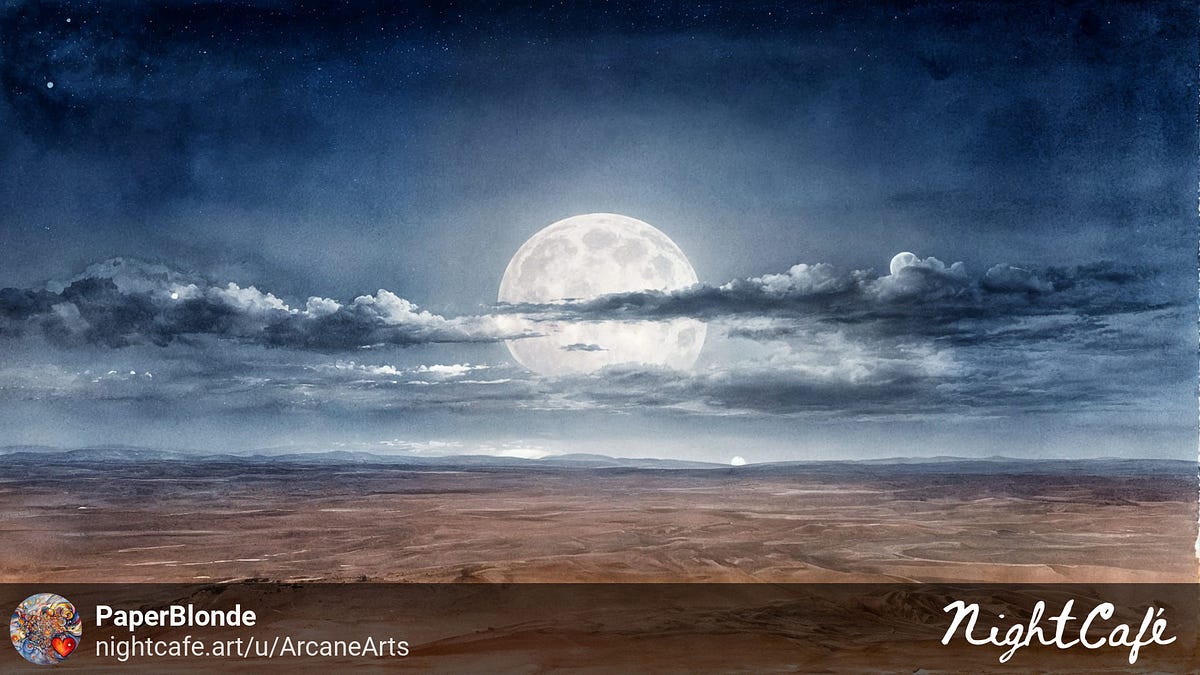 Mellow Moonrise - Zen Poetry - Medium