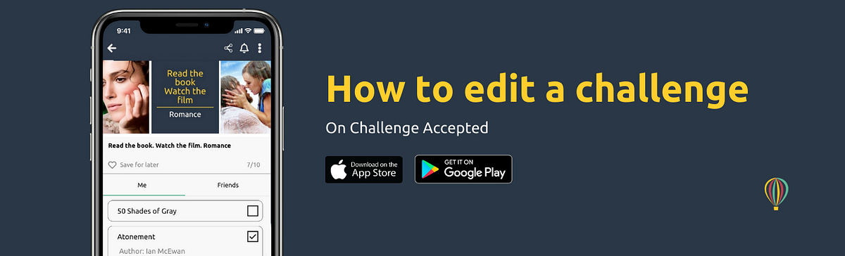 How to edit a challenge on the Challenge Accepted app | by Steph ...