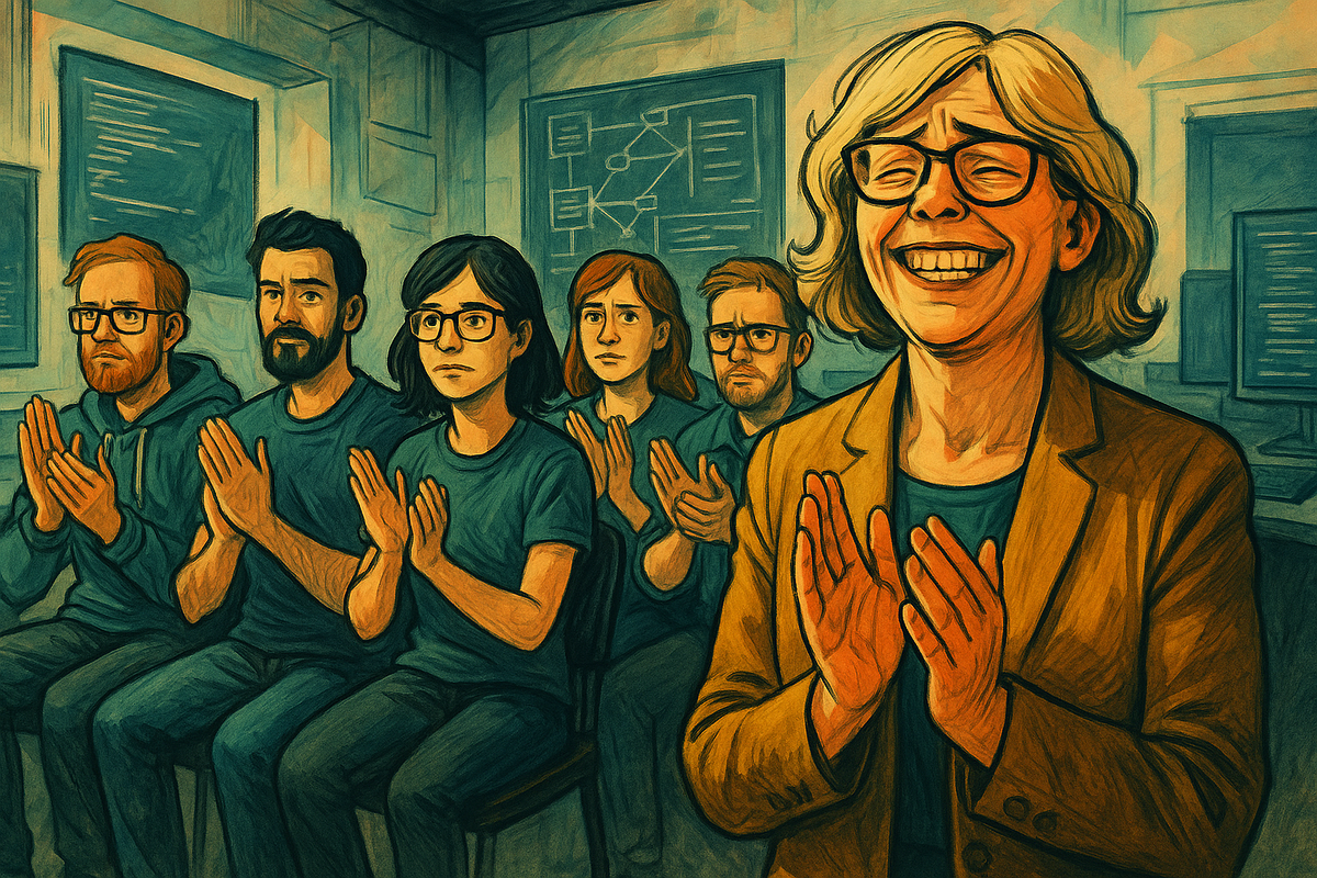 The Cult Of Mandatory Enthusiasm. I’ve started clapping myself when I ...