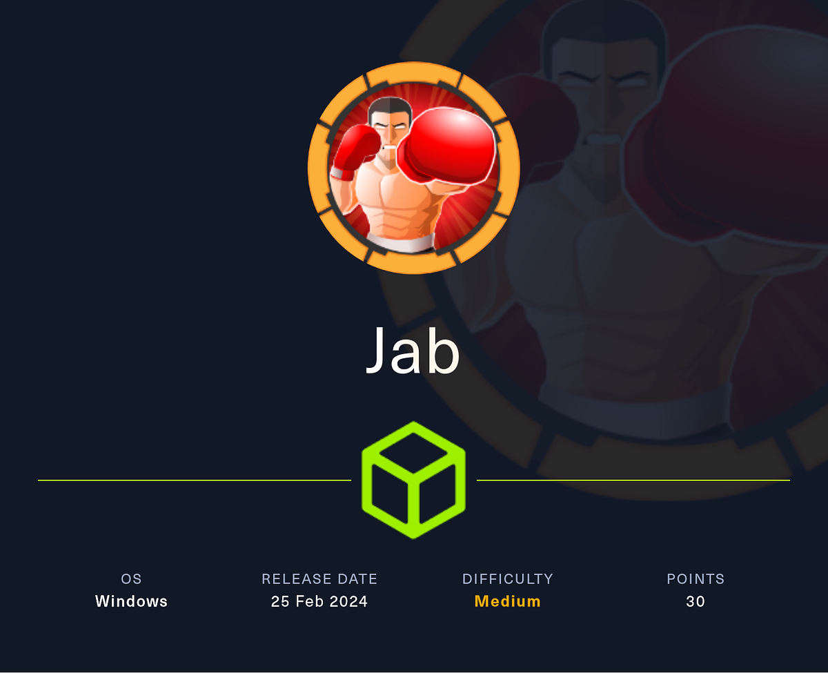 HTB: JAB. Box Information | by Safal Upadhaya | Jun, 2024 | Medium