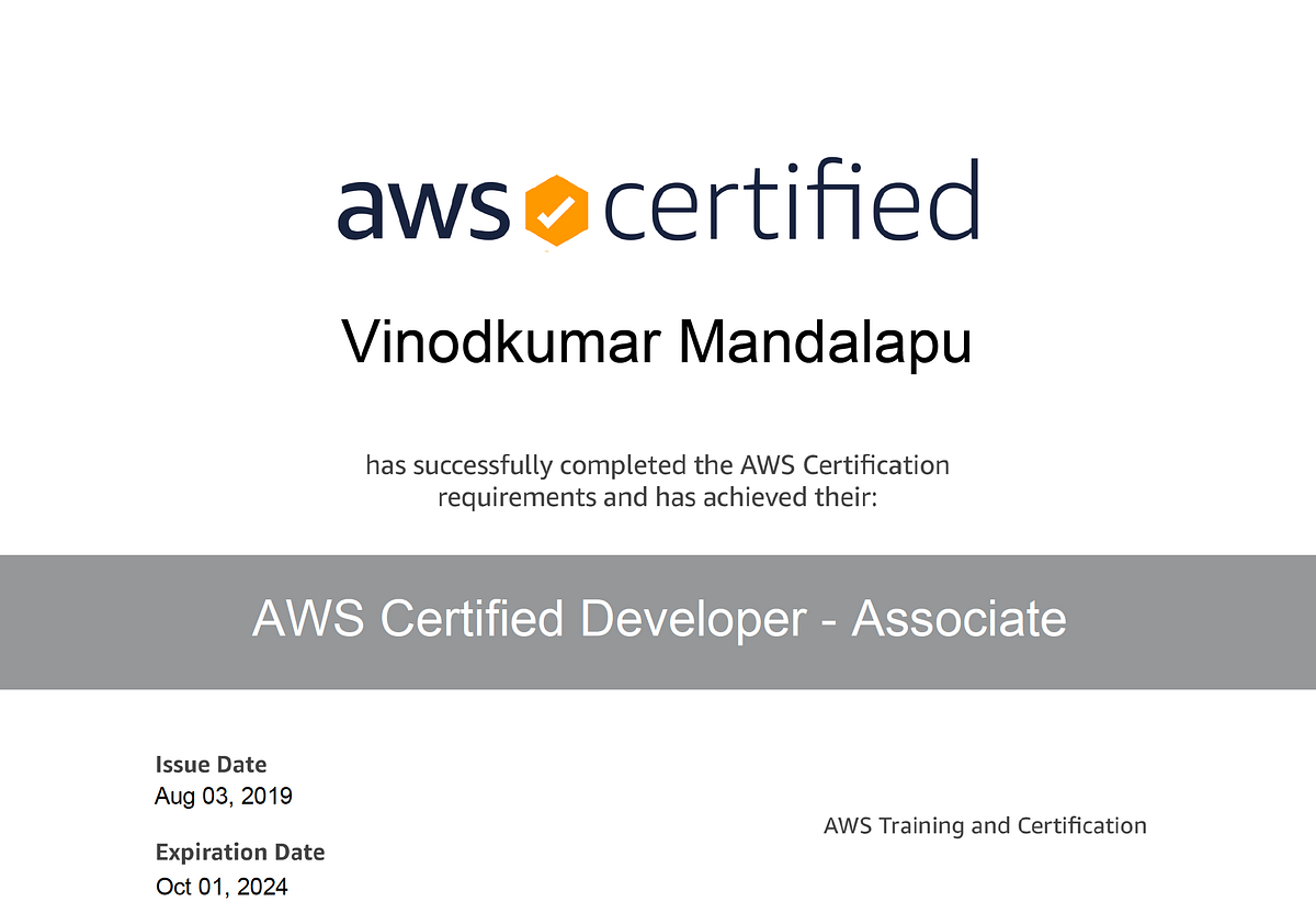 Path to AWS certified Developer. I have passed My AWS developer Exam ...