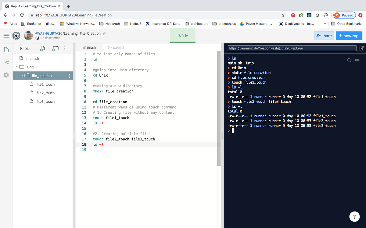 Learning Unix Commands 5 To Store The Contentseg Text And By