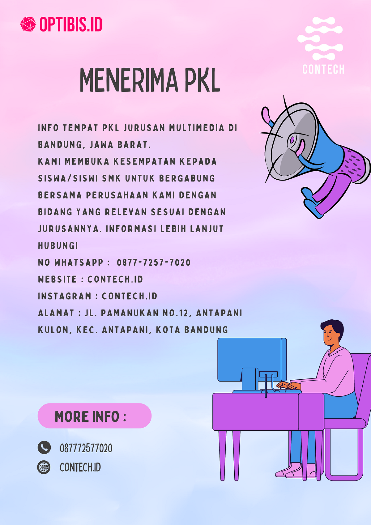 INFO PKL JURUSAN MULTIMEDIA - Menerima pkl Jurusan multimedia - Medium
