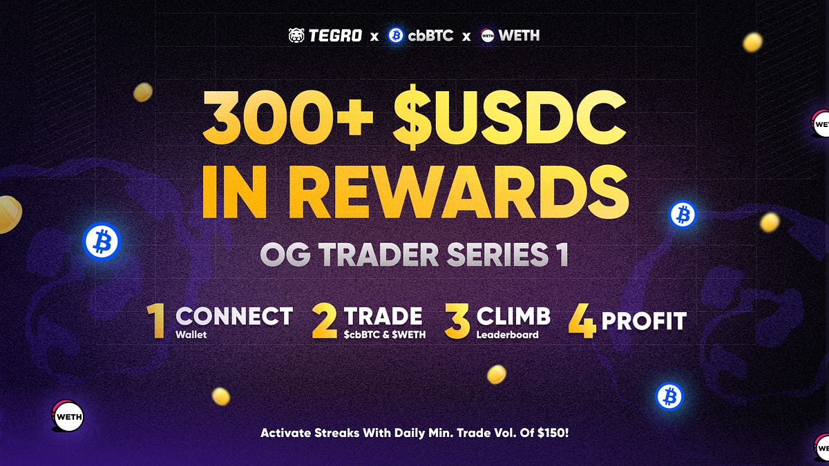 Announcing the $300+ USDC OG Trader — Season 1! | by Tegro - The Gen2 Order Book DEX | Sep, 2024 ...