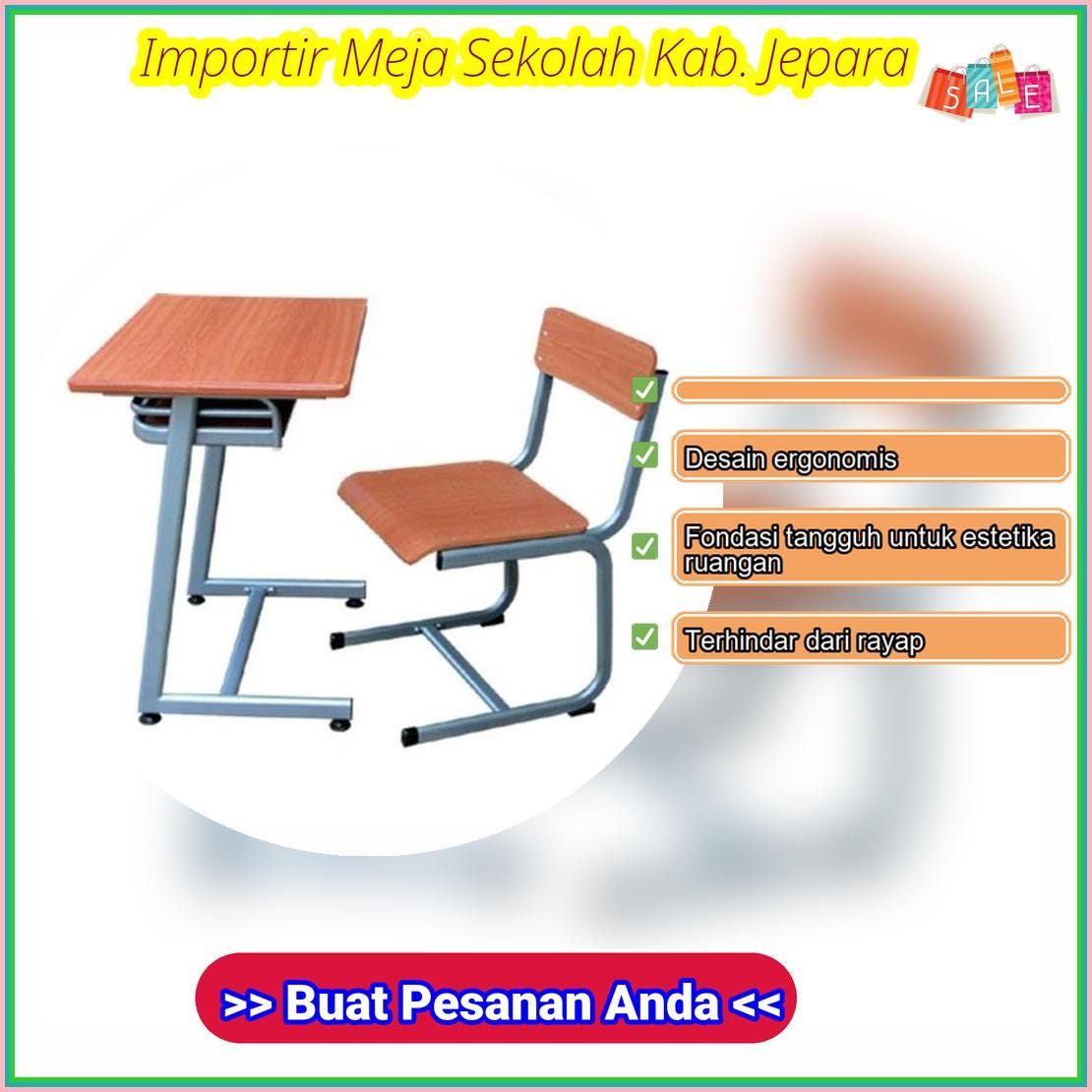 Importir Meja Sekolah Kab Jepara - Sekolahmejabelajar - Medium
