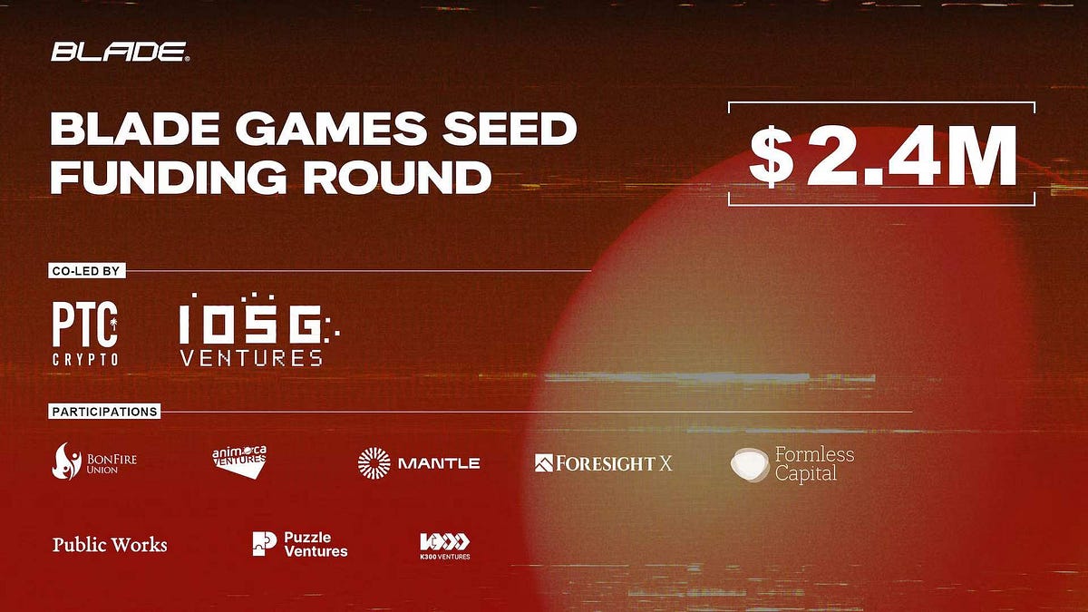 Blade Games Announced the $2.4 million seed funding round co-led by ...