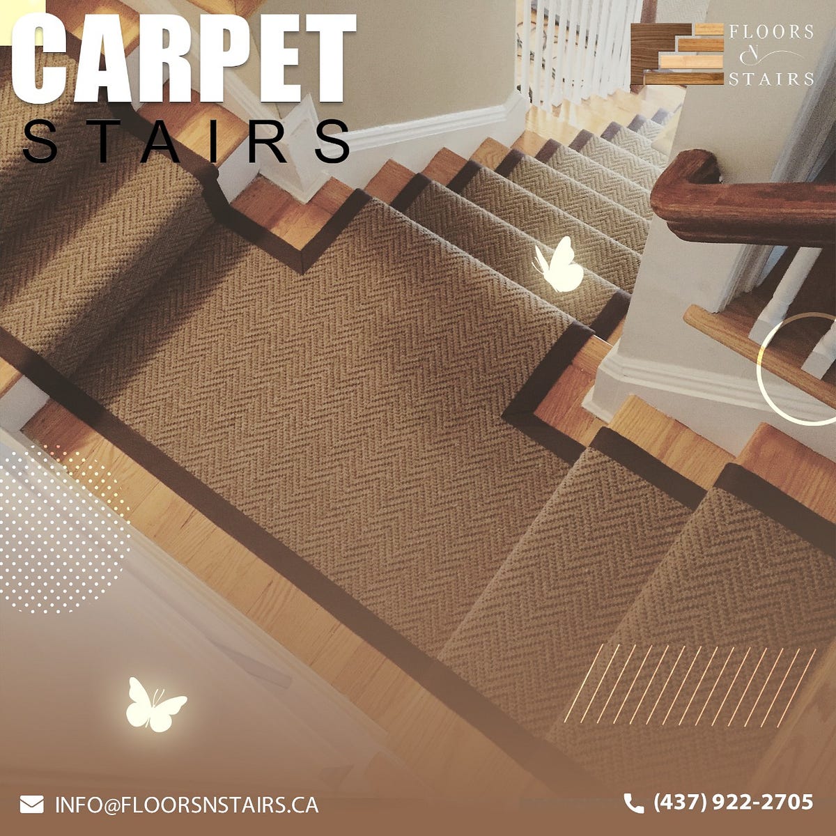 Carpet Stairs - Floor N Stair CA - Medium