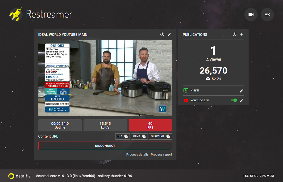 Broadcast grade live streaming with GStreamer and Restreamer | by Orry Verducci | Medium