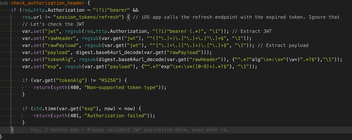 JWT expiry validation with Varnish | by Jan De Poorter | Medium
