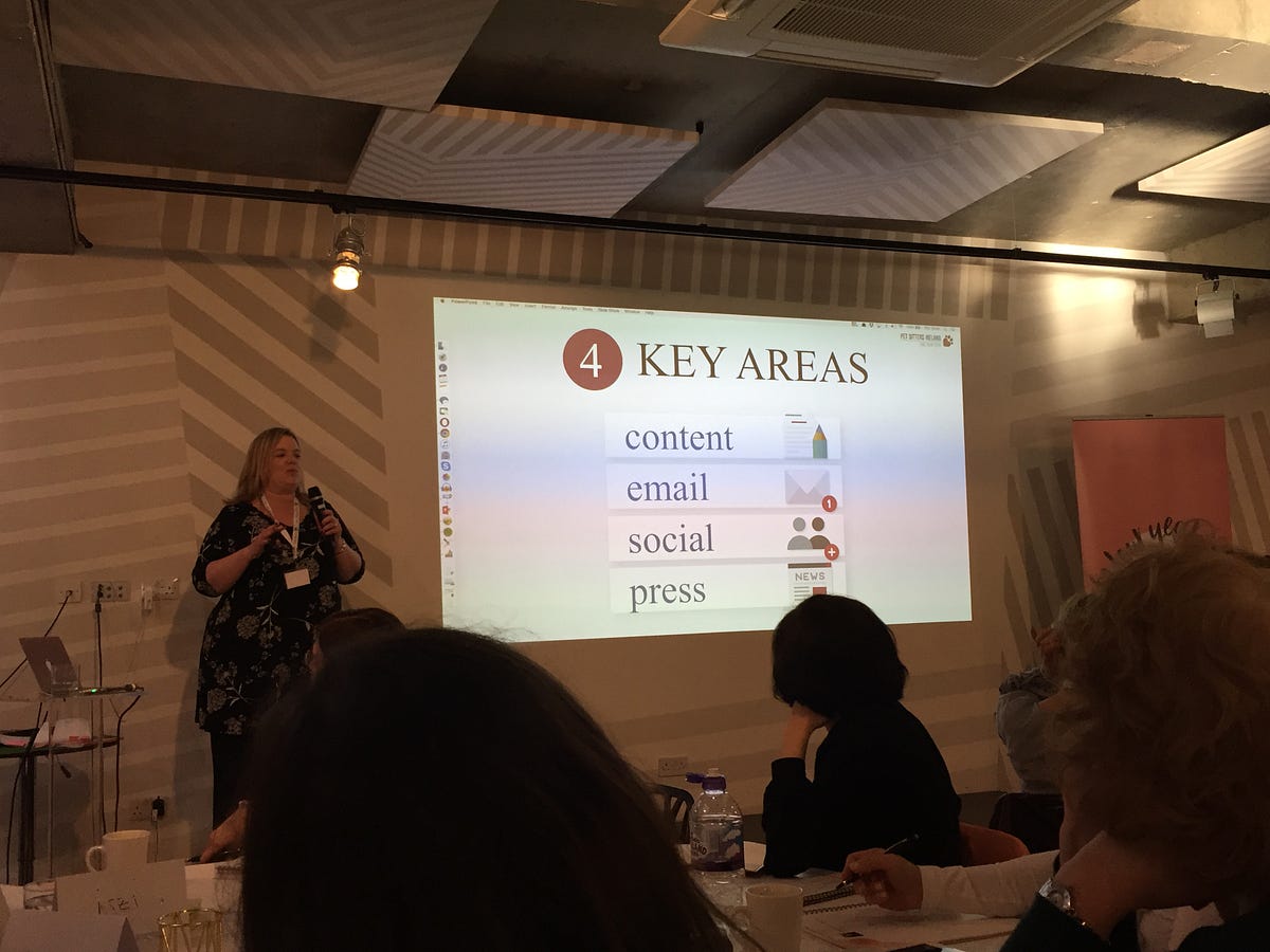 Content Creation Tips from Kate McQuillan at Your Year In PR masterclass | by Sonson Media | Medium