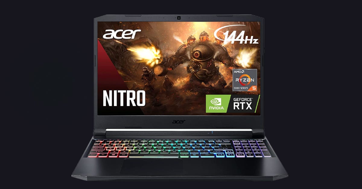 Acer Nitro 5 AN515–45-R21A Gaming Laptop | AMD Ryzen 5 5600H Hexa-Core ...