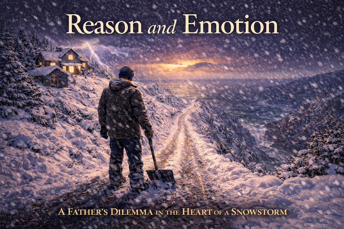 Reason vs. Emotion. The first snow of 2026, a father’s… | by Dr ...