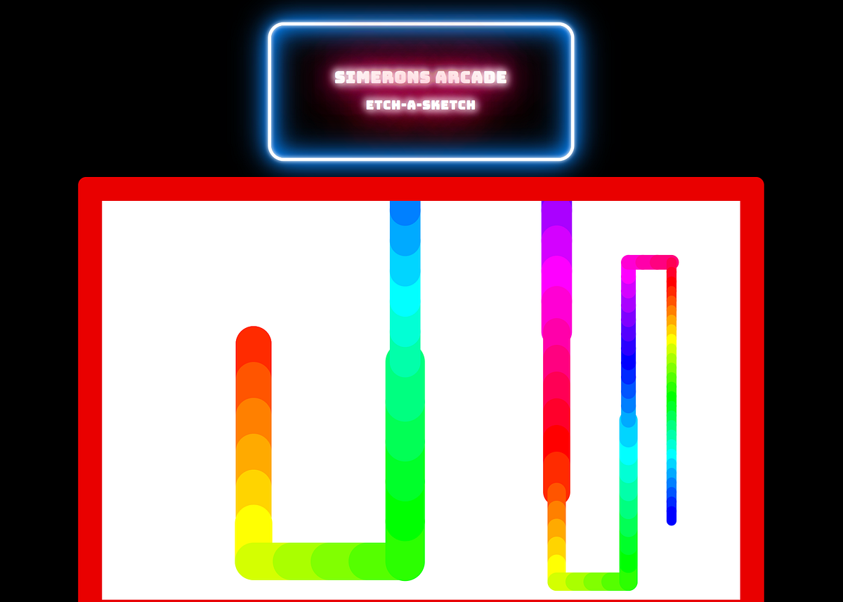 Simeron’s Arcade: Etch-a-sketch- Adding my first JS feature | by Simeron | Medium