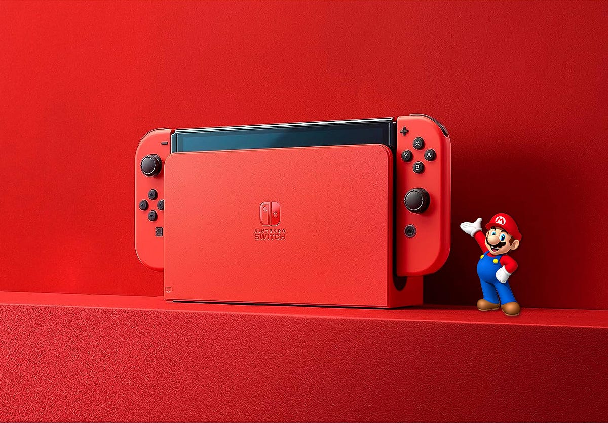 Nintendo Switch OLED Model: Mario Red Edition — Dive into the World of ...