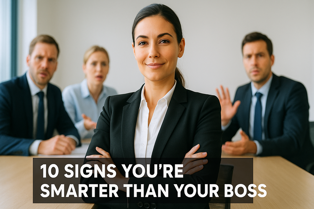 10 Signs You Re Smarter Than Your Boss By David Hays Oct 2025 Medium