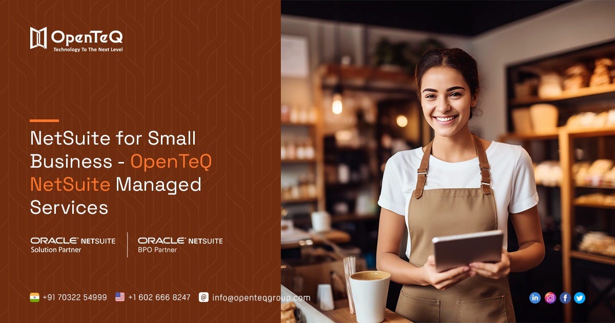 NetSuite for Small Business — OpenTeQ NetSuite Managed Services | by ...