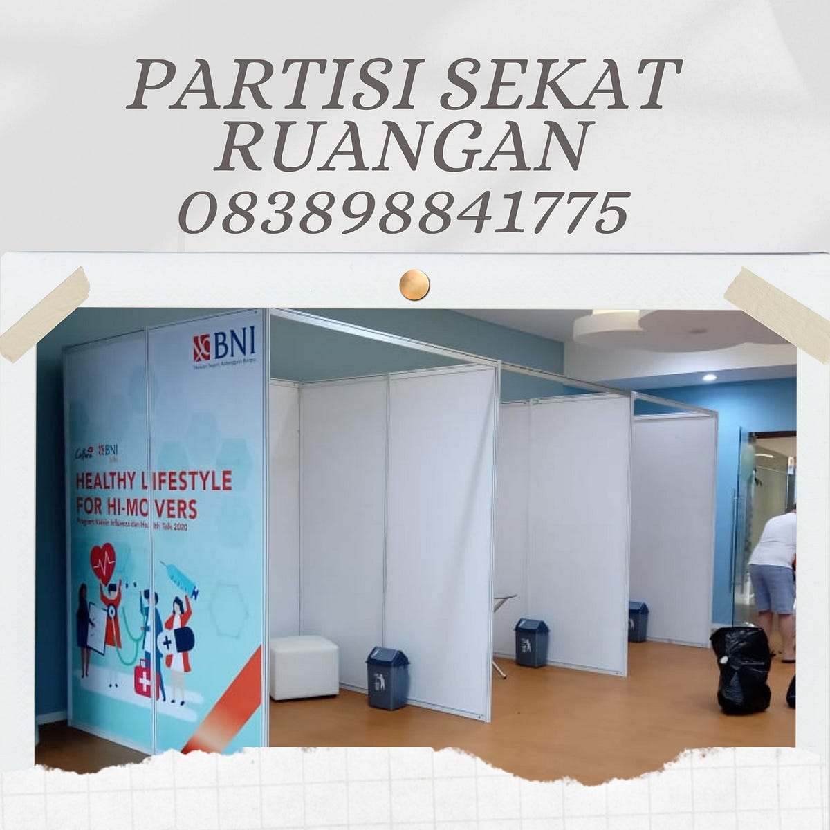 JASA SEWA PARTISI SEKAT RUANG KERJA | 083898841775 | by ...