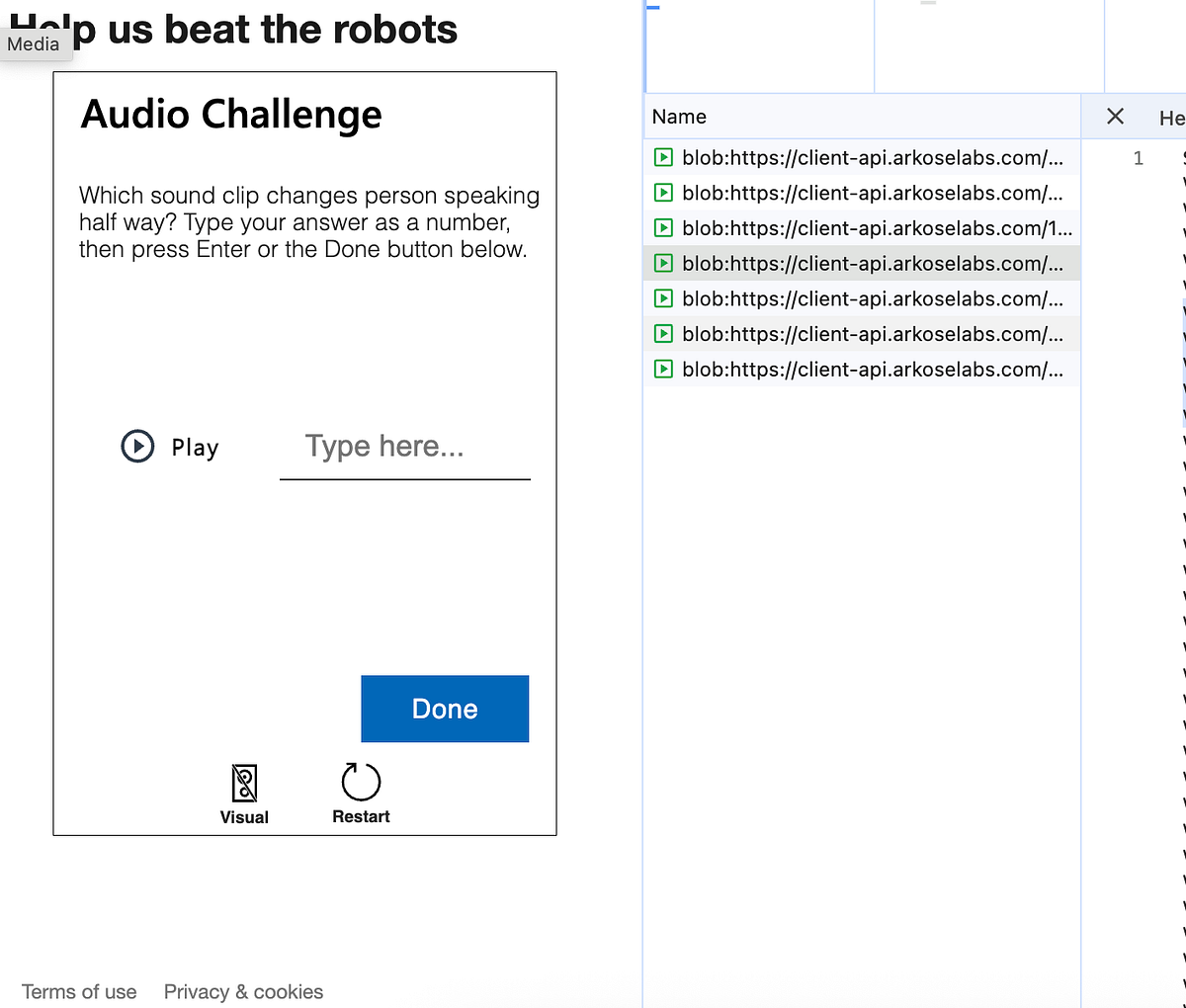 Bypassing microsoft /github captcha (funcaptcha) | by denver | Medium