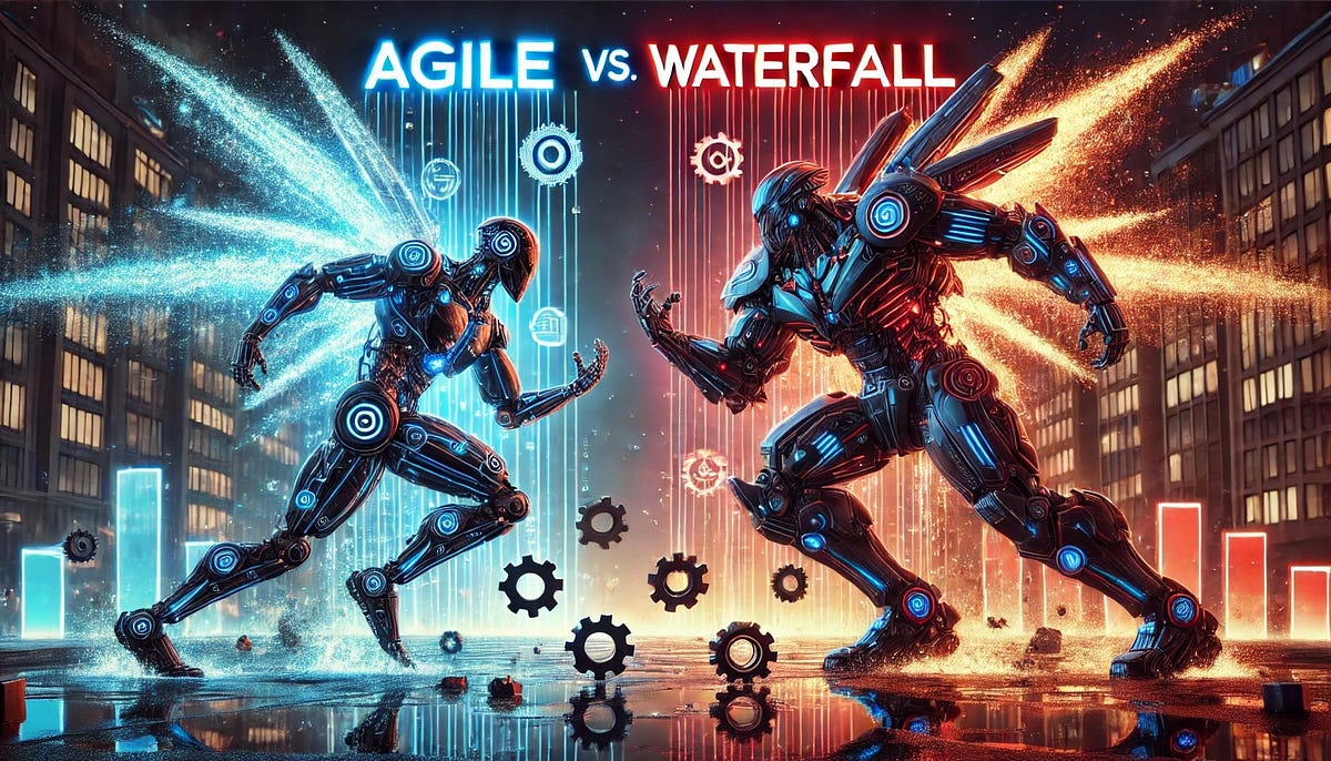 🔥 Agile vs. Waterfall: The Epic Battle of the Project Management Titans ...