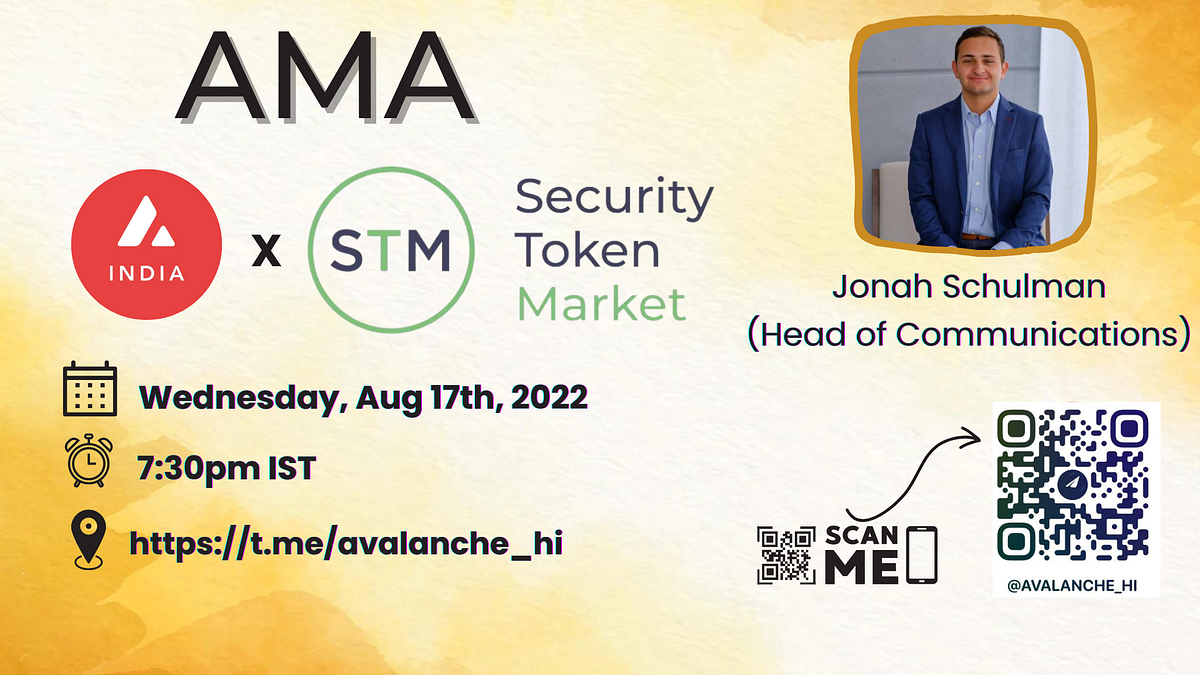 Recap of AMA with Security Token Market on Avalanche India | by ...