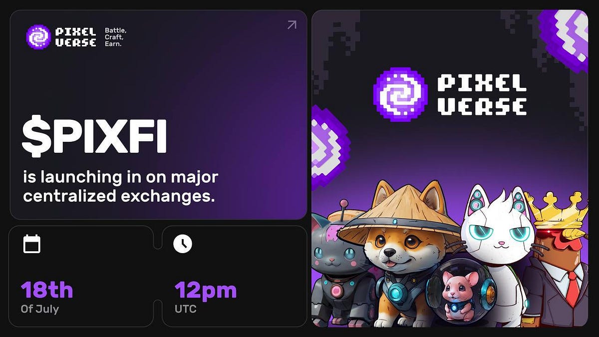 Listing of $PIXFI Token by PixelVerse! | Medium